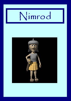 Nimrod Bible story and Nimrod Bible story card for kids
