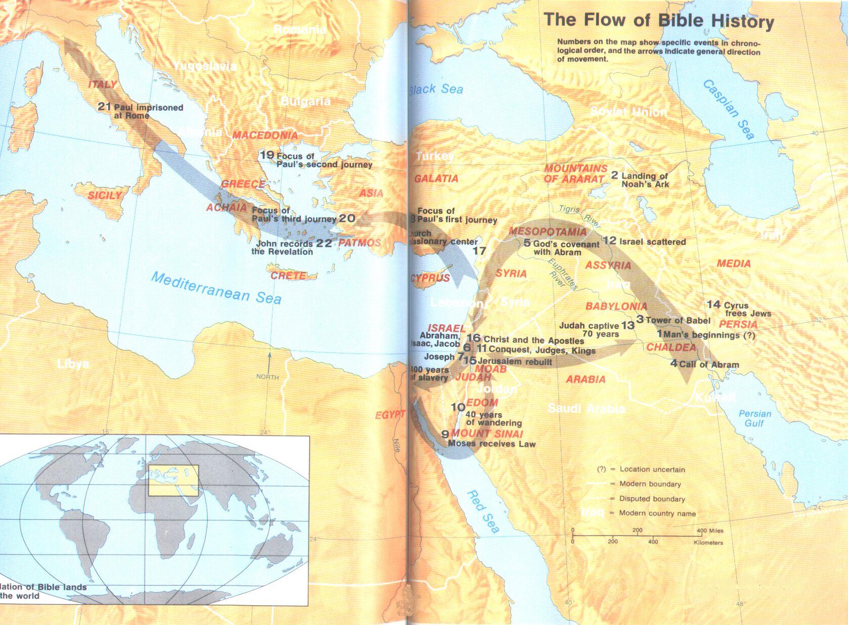 Free Bible Maps - Bible Maps Online - Bible Maps and Charts